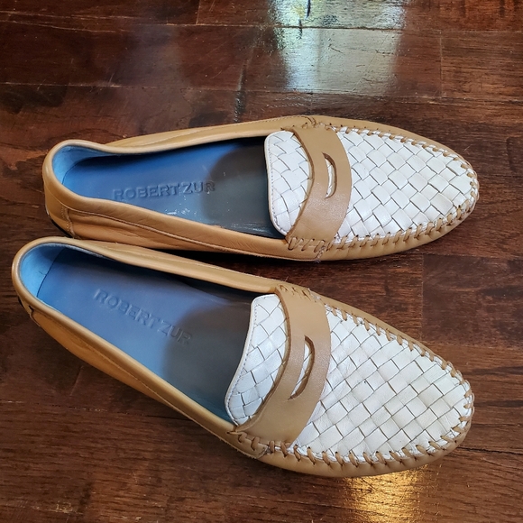Robert Zur | Shoes | Robert Zur Petra Leather Driving Loafers Sz 95 Aa ...